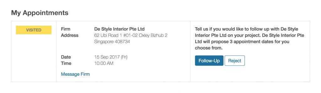 follow up reject - Hometrust